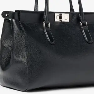 Fendi Peekaboo Tote Small Black Leather Bag